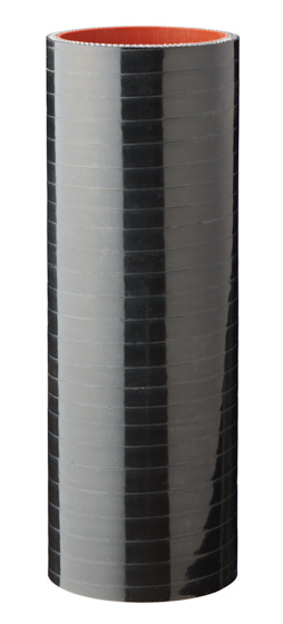 Silicone Sleeve 2.5" ID X 8" Long - Gloss Black: Intake Hoses