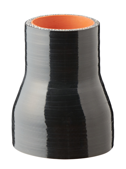 Silicone Reducing Sleeve 3" ID to 2" ID - Gloss Black - Longer Version ...