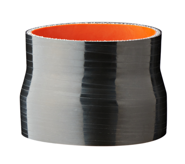 Silicone Reducing Sleeve 4.25" ID to 3.75" ID - Gloss Black: Intake Hoses