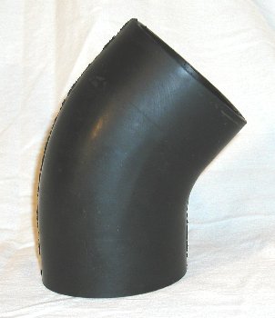 Rubber Elbow 3.5" ID X 45 Degree: Intake Hoses