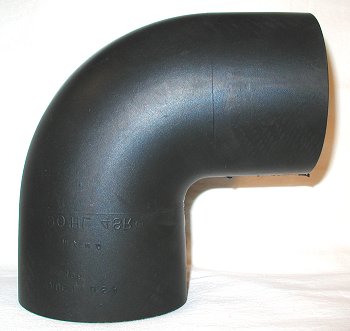 Rubber Elbow 4" ID X 90 Degree Short Radius: Intake Hoses