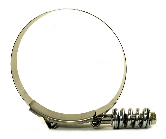 Heavy Spring-Loaded T-Bolt Clamp for 4" ID Silicone Hoses: Intake Hoses