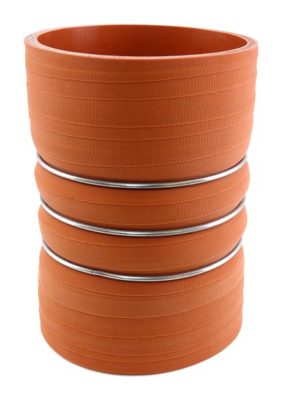 Charge Air Cooler Hose - 4" ID X 6" Long - Matte Red - Aramid 500 ...