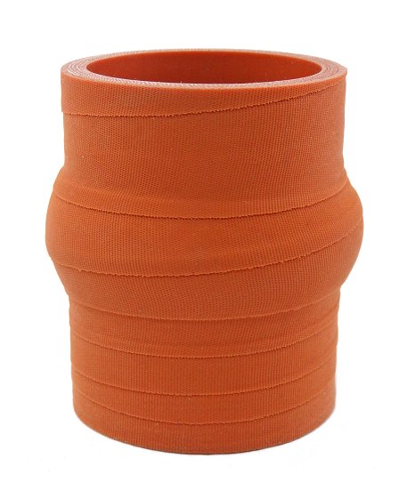 Silicone Hump Hose 2" ID X 3" Long - Matte Red - Aramid 500F: Intake Hoses