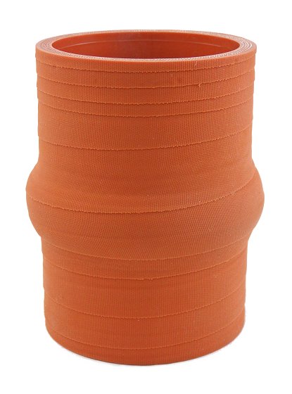 Silicone Hump Hose 2.5" ID X 4" Long - Matte Red - Aramid 500F: Intake ...