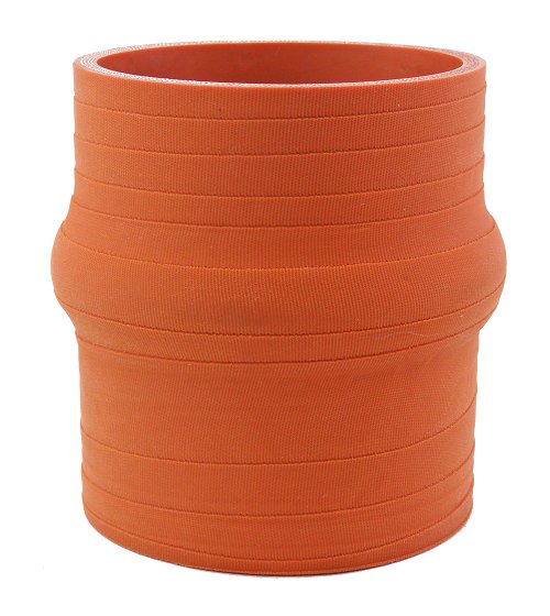 Silicone Hump Hose 3" ID X 4" Long - Matte Red - Aramid 500F: Intake Hoses