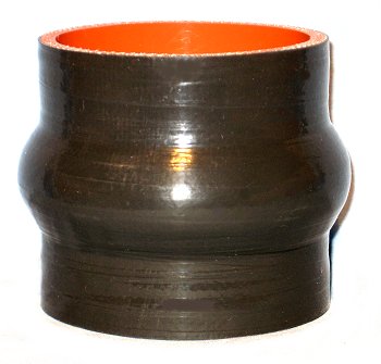 Silicone Hump Hose 3" ID X 3" Long - Gloss Black: Intake Hoses
