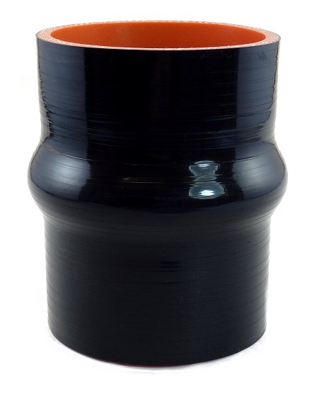 Silicone Hump Hose 3" ID X 4.5" long - '94-'02 Dodge Ram - Gloss Black ...