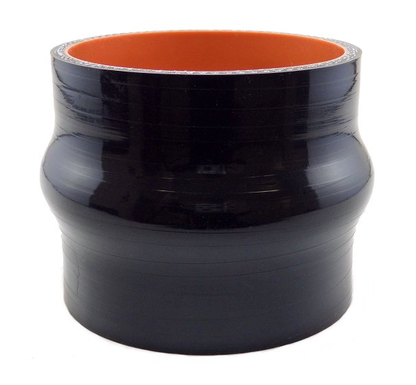 Silicone Hump Hose 3.25" ID X 3" Long - Gloss Black: Intake Hoses