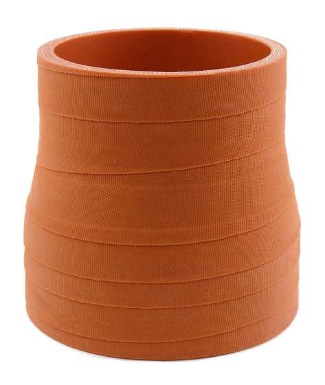 Silicone Reducing Sleeve 3" ID to 2.5" ID - Matte Red - Aramid 500 ...