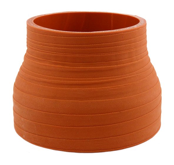 Silicone Reducing Sleeve 4" ID to 3" ID - Matte Red - Aramid 500 Degree ...