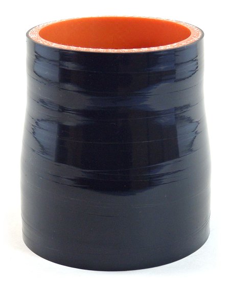 Silicone Reducing Sleeve 2.5" ID to 2.25" ID - Gloss Black: Intake Hoses