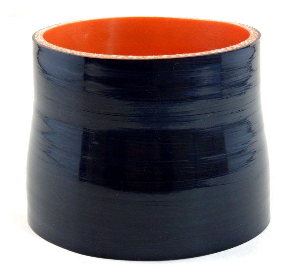 Silicone Reducing Sleeve 3.5" ID to 3.25" ID - Gloss Black: Intake Hoses