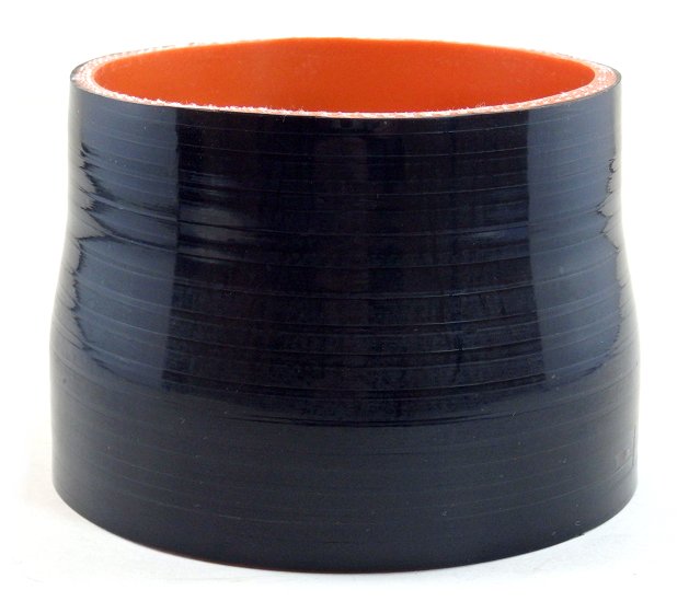 Silicone Reducing Sleeve 4" ID to 3.63" ID - Gloss Black: Intake Hoses