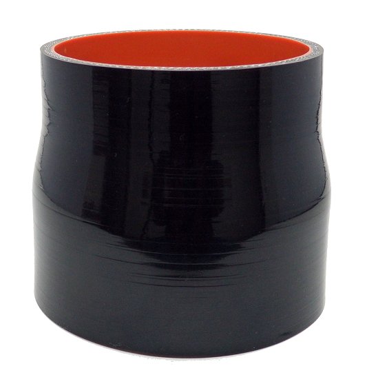 Silicone Reducing Sleeve 4.5" ID to 4" ID X 4" Gloss Black - Long ...
