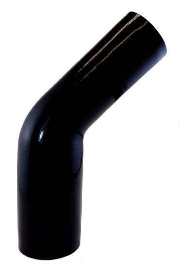 Silicone 45 Degree Reducing Elbow 2.5" to 2" ID: Intake Hoses