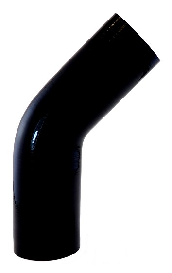 Silicone 45 Degree Reducing Elbow 2.5" to 2.25" ID: Intake Hoses