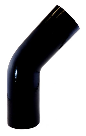 Silicone 45 Degree Reducing Elbow 2.75" to 2.5" ID: Intake Hoses