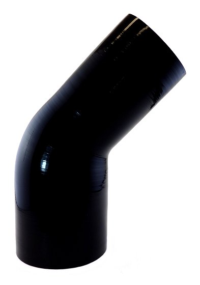 Silicone 45 Degree Reducing Elbow 4" to 3.25" ID: Intake Hoses